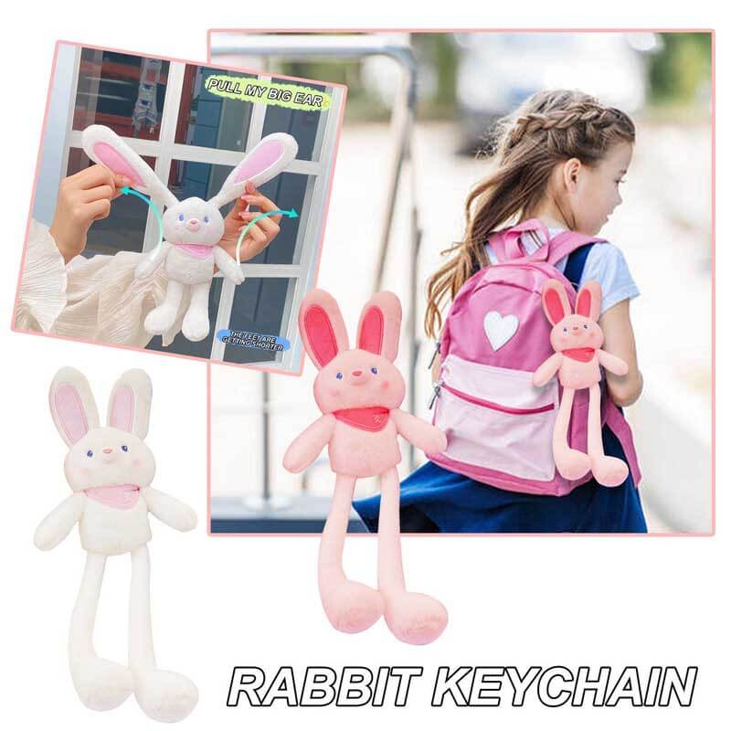 Pulling and Drawing Long-eared Bunny, Rabbit Stuffed Animal ...