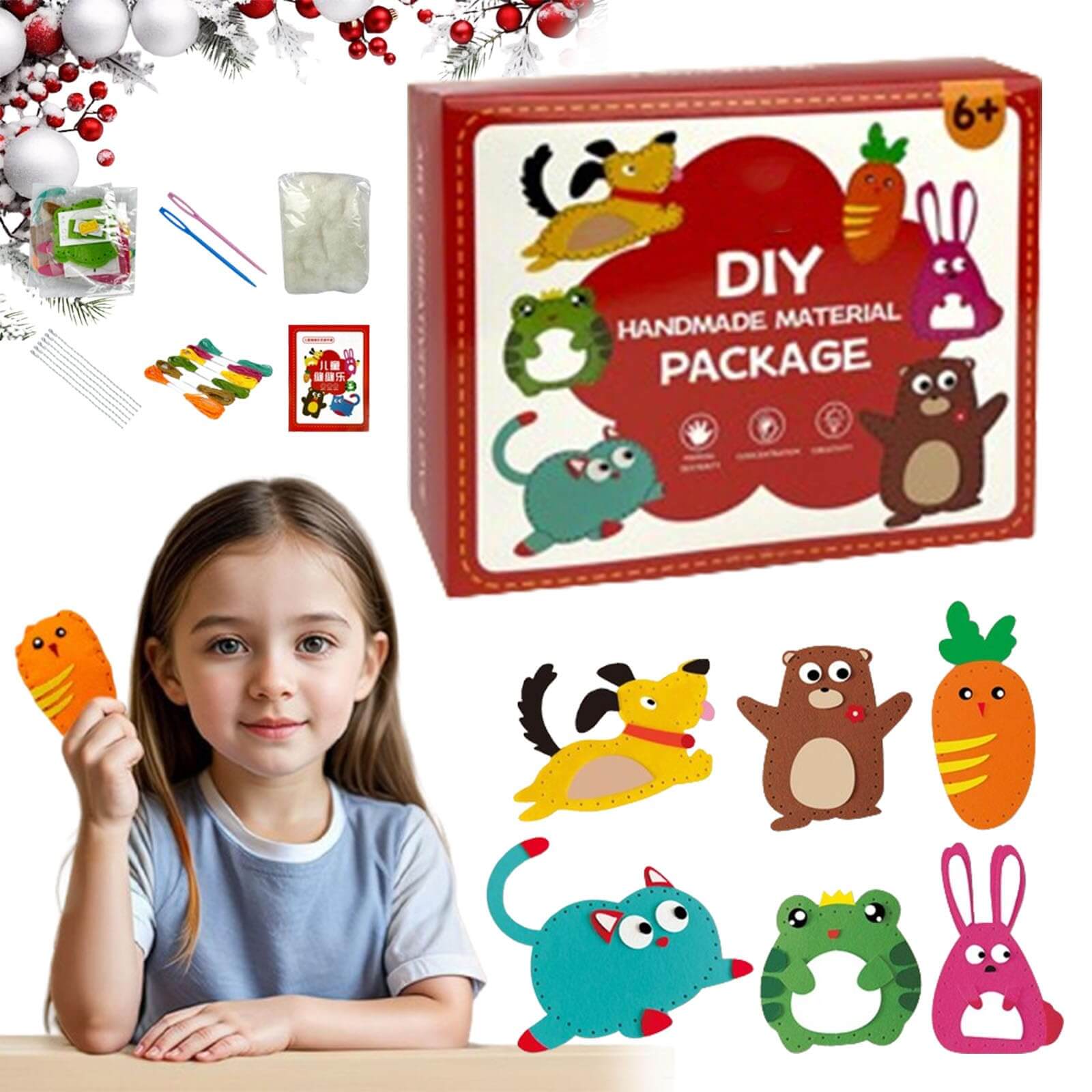 DIY Doll Sewing Toys, DIY Doll Sewing Kit for Kids Ages 6-12, Complete ...